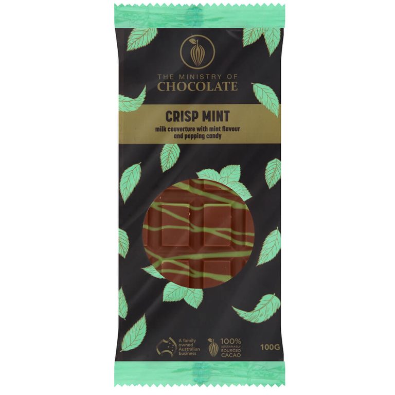 Crisp Mint - 100g Milk Chocolate Bar | Ministry Of Chocolate
